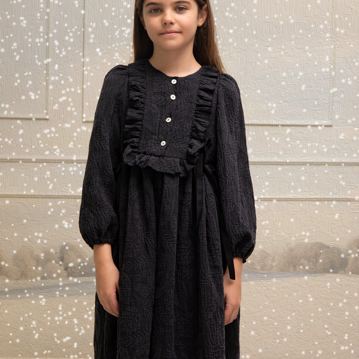 Lua Dress in Confeti Black – cosmosophie